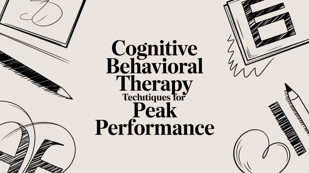 Cognitive Behavioral Therapy Techniques for Peak Performance