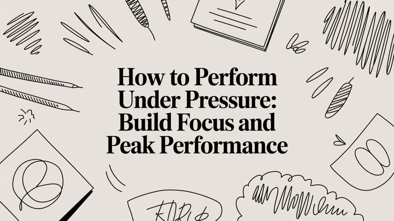 How to Perform Under Pressure: Build Focus and Peak Performance